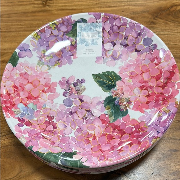 Shabby Chic | Dining | Floral Melamine Hydrangea Dinner Plates | Poshmark
